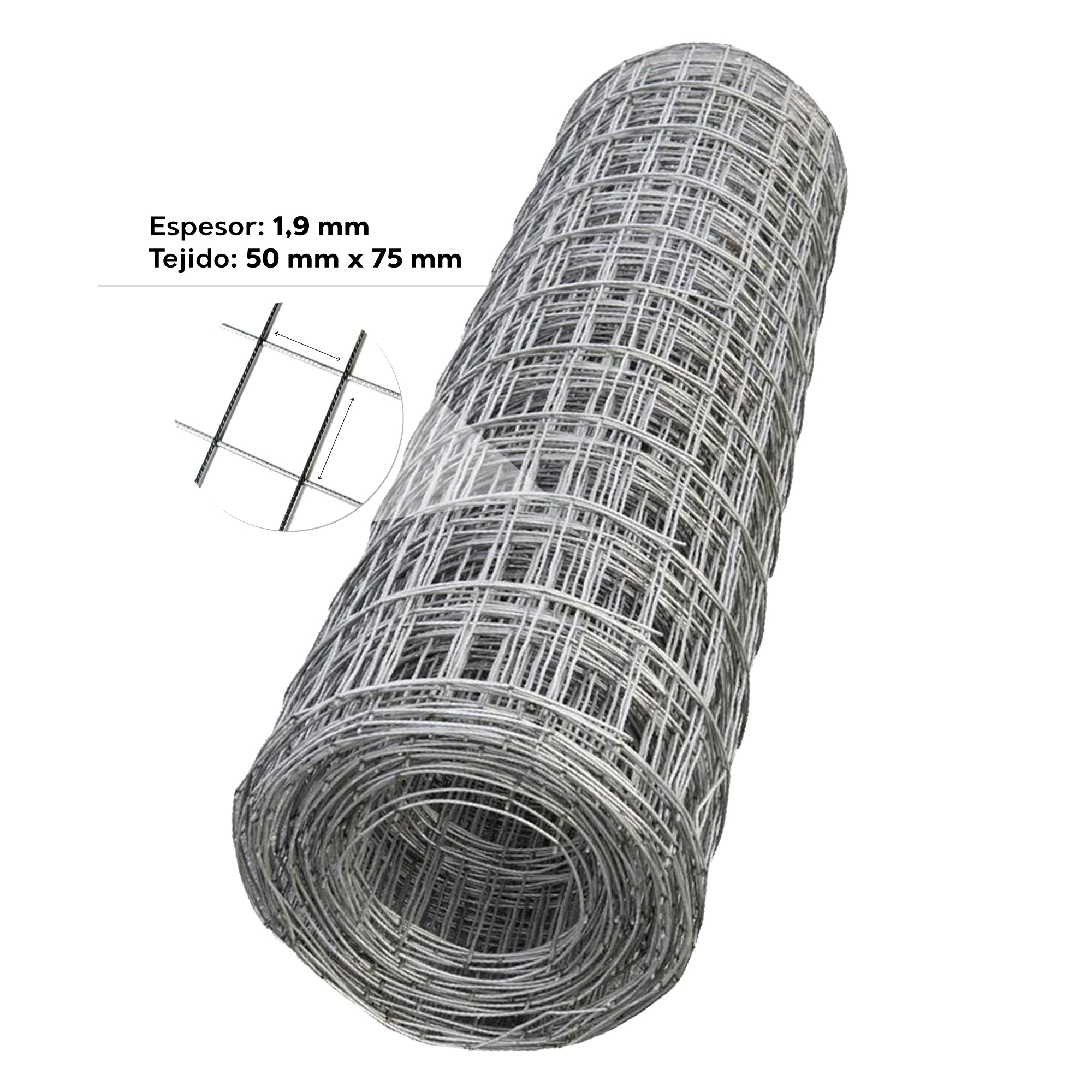 Malla electrosoldada 1.50 x 25m Construcción Materiales de obra Mallas ...