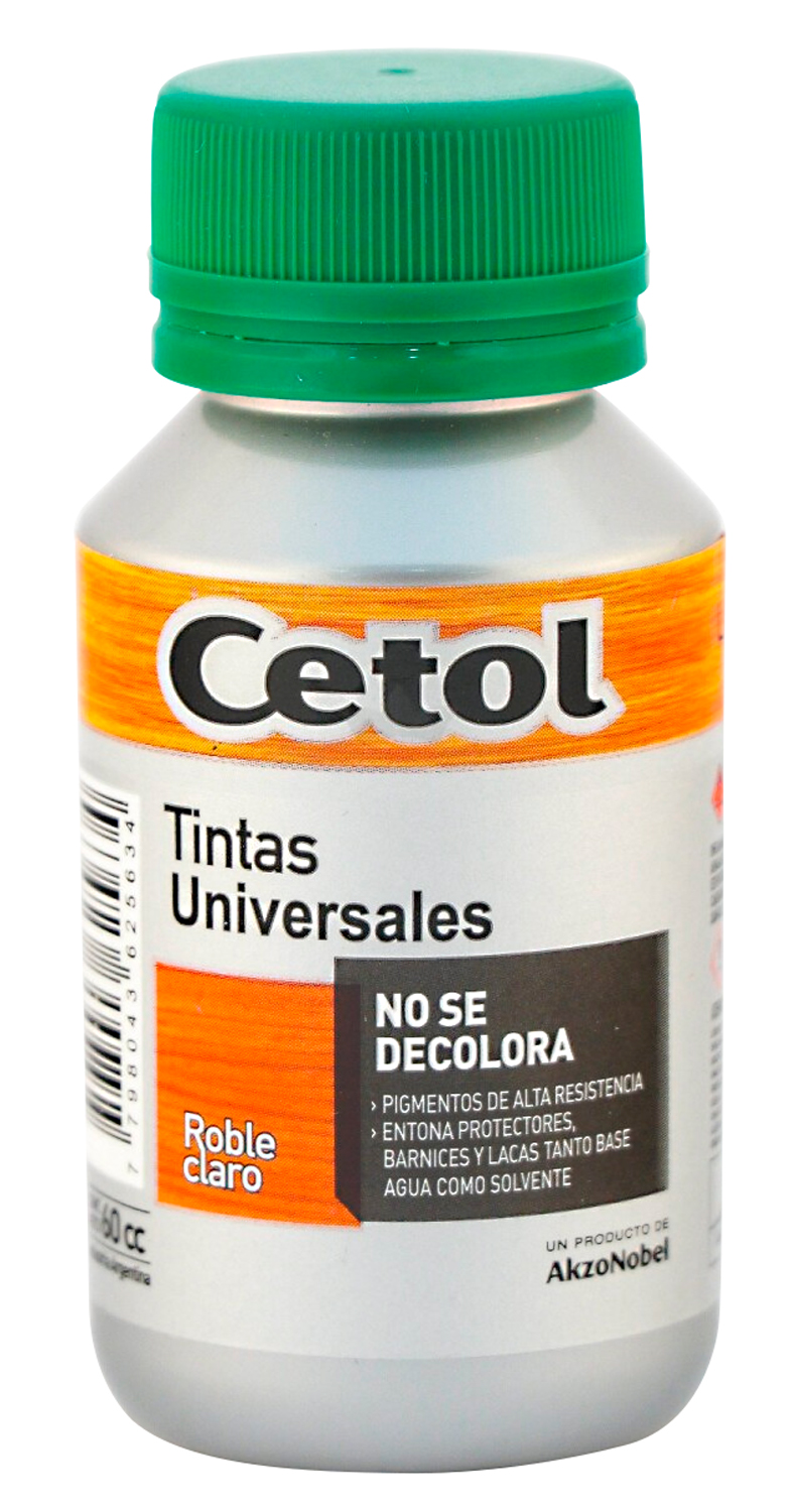 Tinta base agua-solv. Cetol Tinta universal Roble Osc. 60ml Pinturería ...