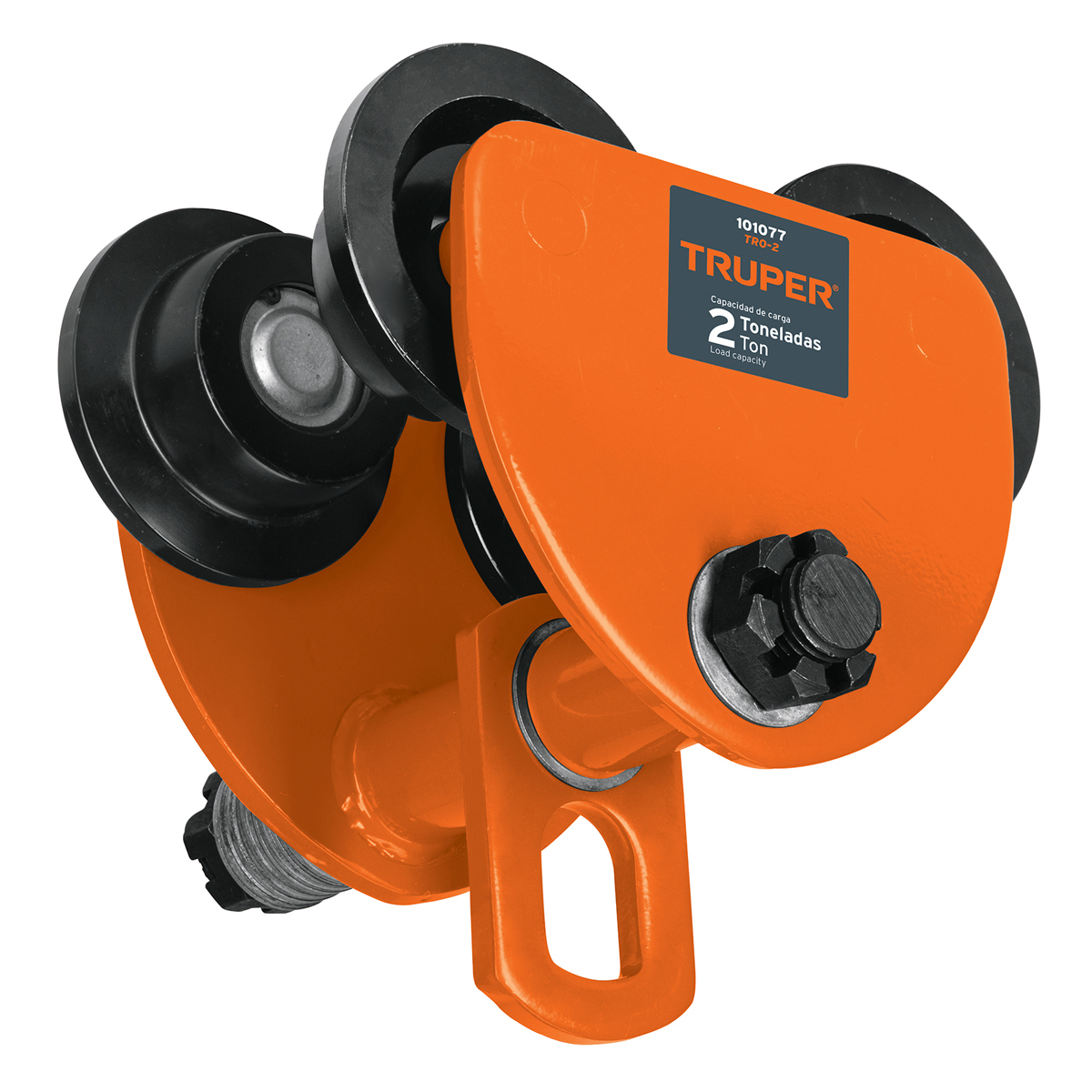 Carro traslación p/aparejosetc. 2Ton. Empuje TRUPER TRO-2 Construcción ...
